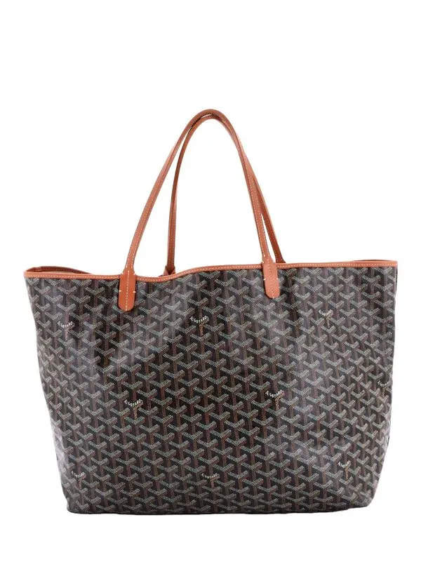 GOYARD Saint Louis Gm Tote Coated Canvas - Black