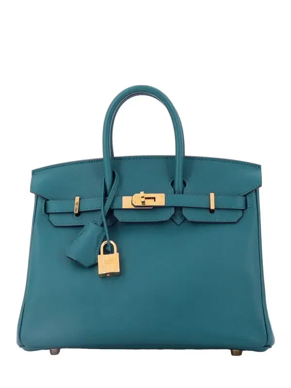 HERMES Birkin Handbag Green Swift With Gold Hardware 25 - Vert Bosphore