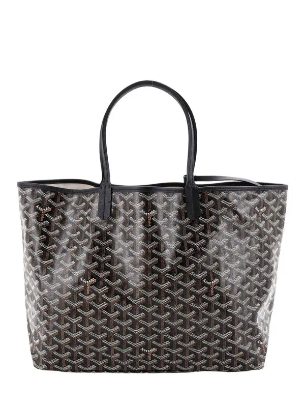 GOYARD Saint Louis Tote Coated Canvas Pm - Black