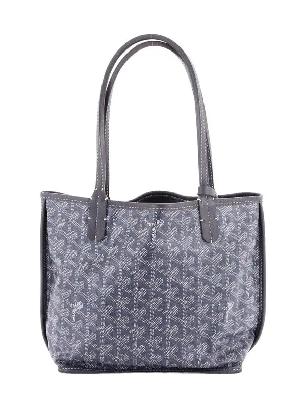GOYARD Anjou Reversible Mini Tote Coated Canvas - Gray