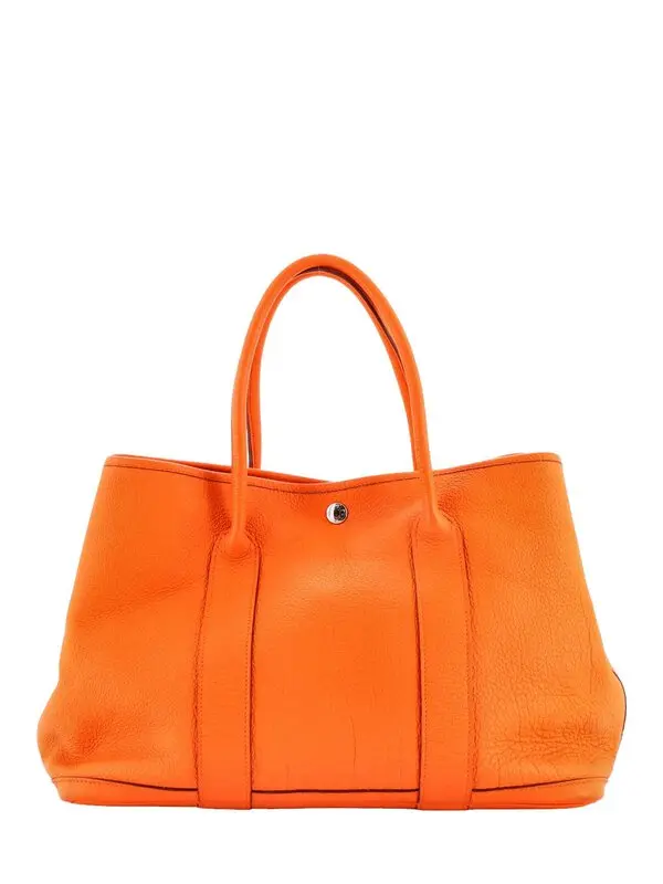 HERMES Garden Party Tote Leather 36 - Orange H