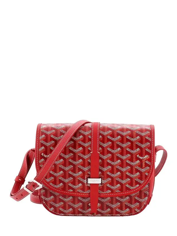 GOYARD Belvedere Ii Messenger Bag Coated Canvas Pm - Red