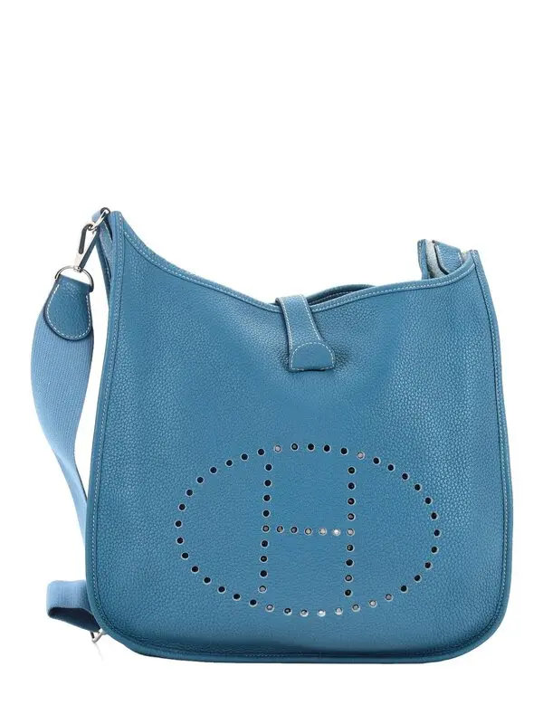 HERMES Evelyne Bag Gen Iii Clemence Gm - Bleu Jean