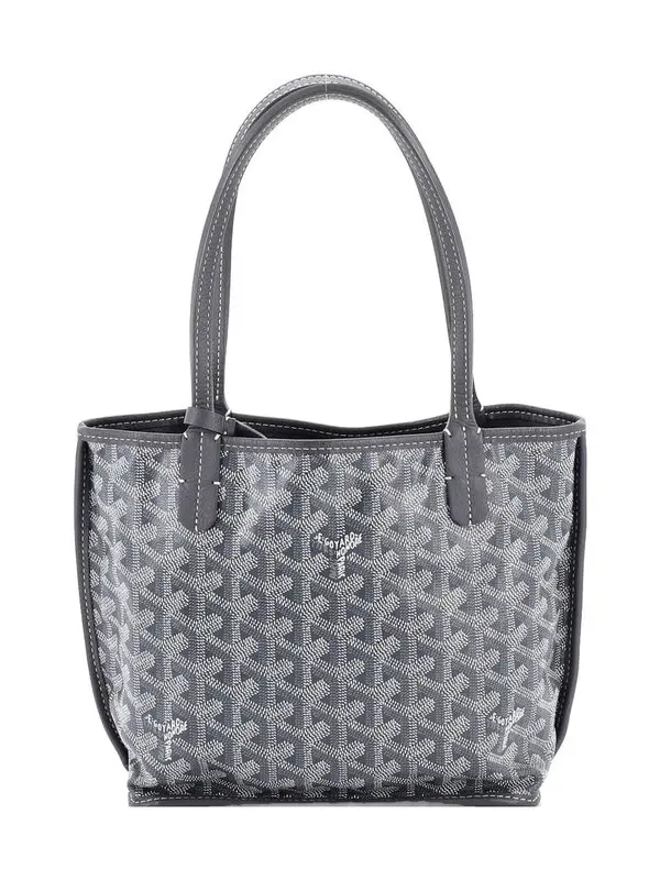 GOYARD Anjou Reversible Tote Coated Canvas Mini - Gray