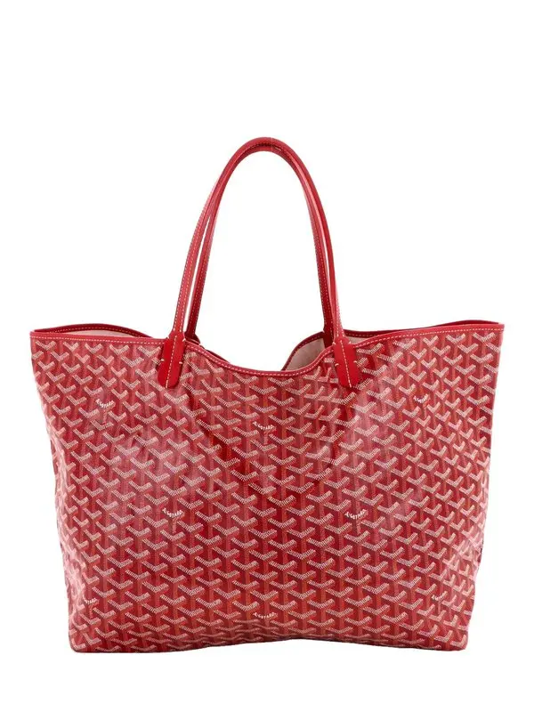 GOYARD Saint Louis Gm Tote Coated Canvas - Red