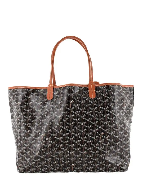 GOYARD Saint Louis Tote Coated Canvas Pm - Black