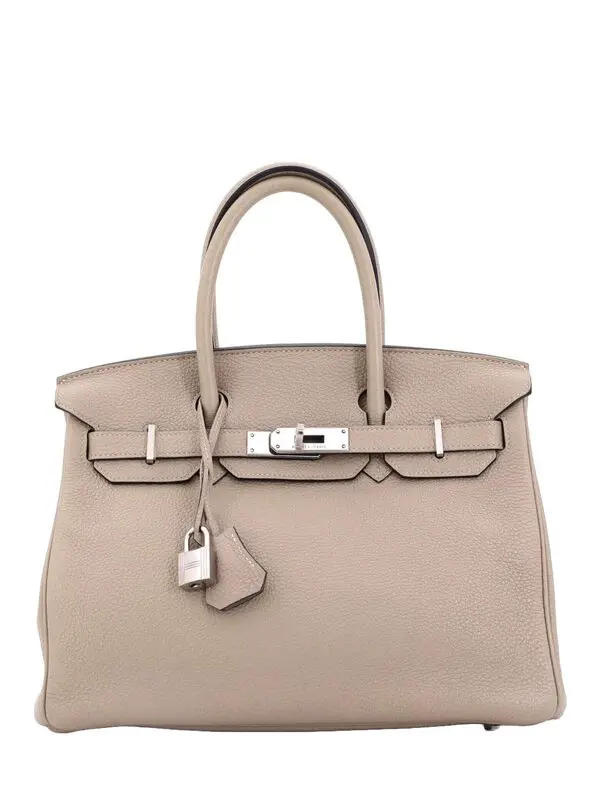 Hermès Birkin Handbag Grey Togo With Palladium Hardware 30 - Gris Tourterelle