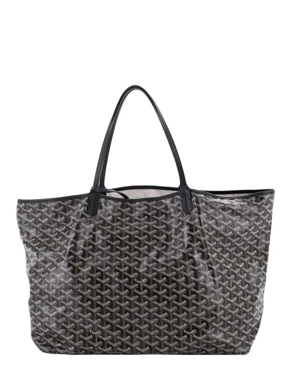 GOYARD Saint Louis Gm Tote Coated Canvas - Black