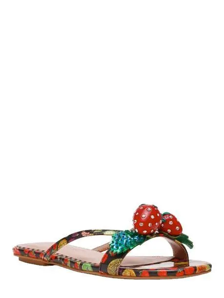 Betsey Johnson Garrik Strappy Sandal - Black Multi