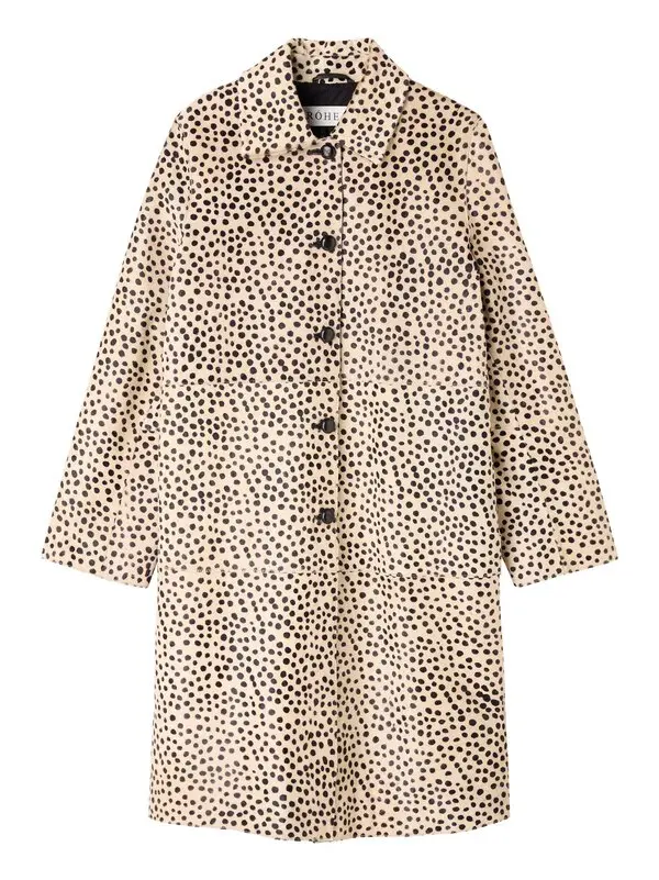 RÓHE Cheetah Pony Hair Coat - Animal