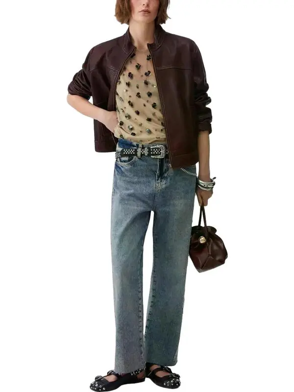 Liu Jo Embellishment-detail Cropped Jeans - Blue
