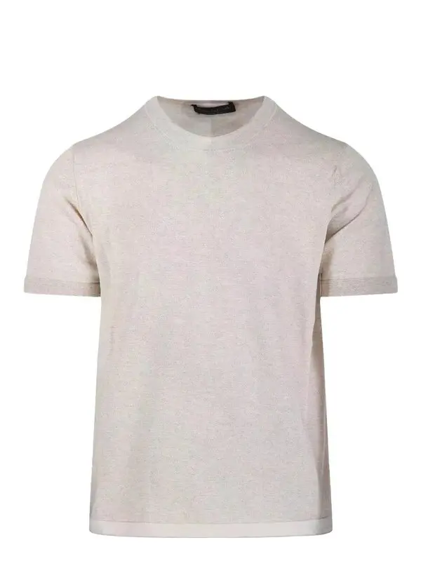 FABRIZIO DEL CARLO Short-sleeves T-shirt - Neutrals