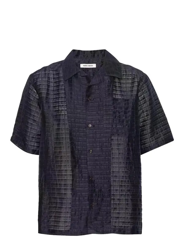 Henrik Vibskov Check Short-sleeve Shirt - Blue