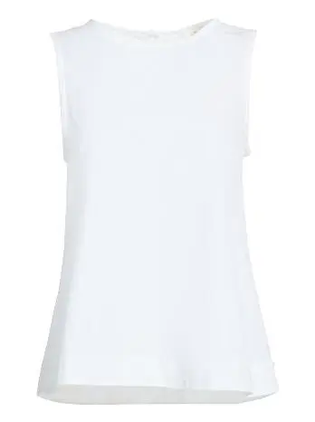 OTTOD'AME Woven Sleeveless Top - White