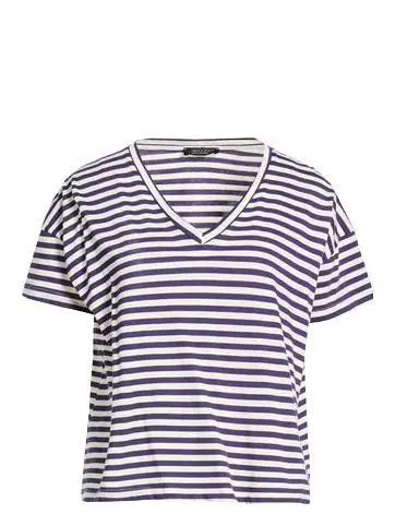 ARAGONA Striped Jersey T-shirt - Purple
