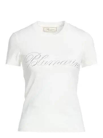 Blumarine T-shirt Ivory Cotton - White