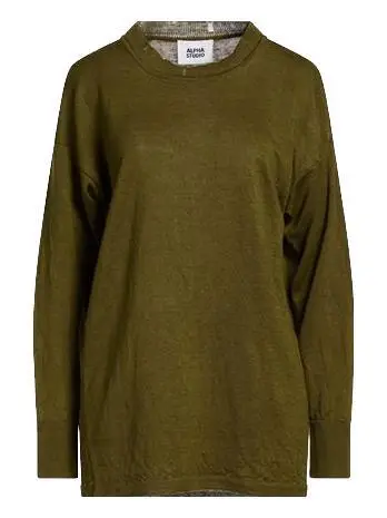 Alpha Studio Hemp Knit Sweater - Green