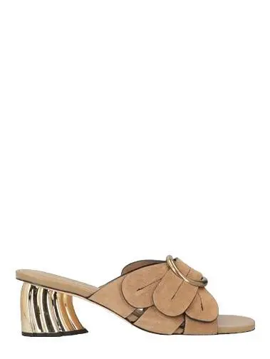 Farm Rio Sandals In Leather - Beige