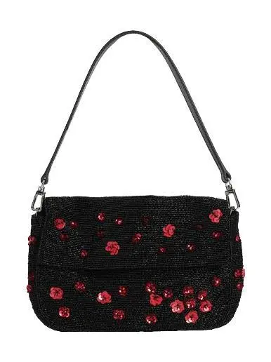 Staud Handbag With Appliqués - Black