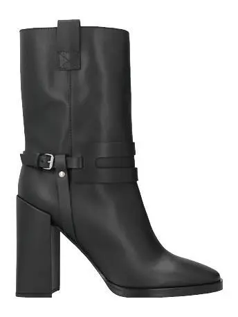 HYINA Ankle Boots In Calfskin - Black