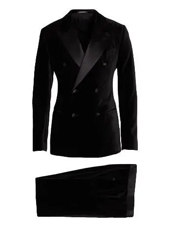 Emporio Armani Suit Size Polyester - Black