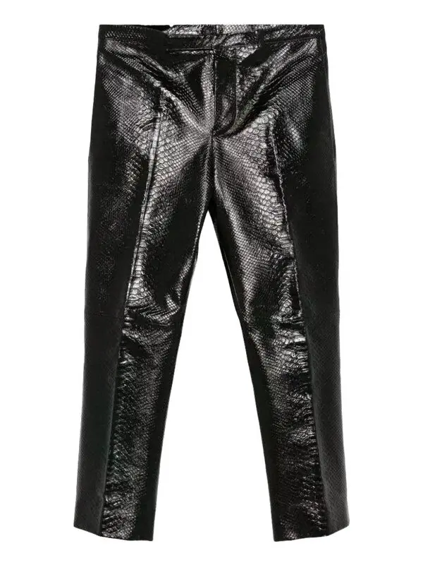 SAPIO Printed Trousers - Black
