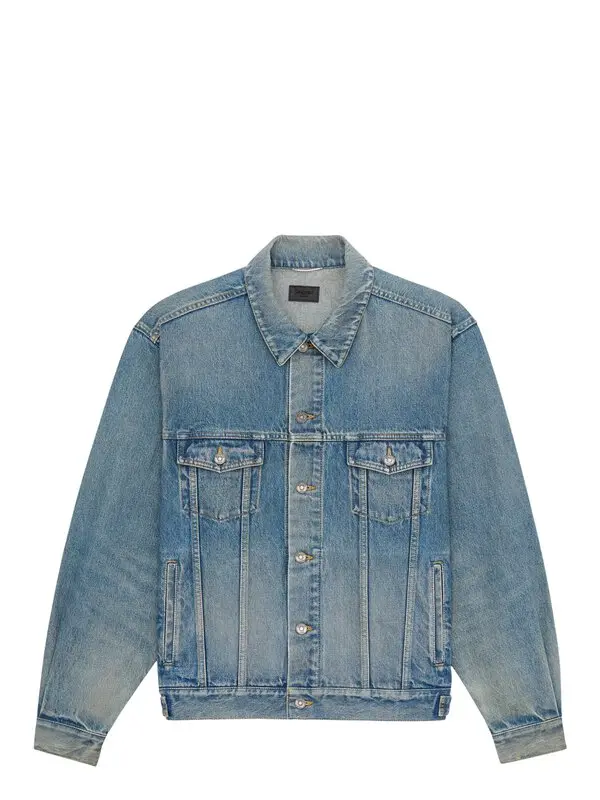 Saint Laurent Trucker Denim Jacket - Blue