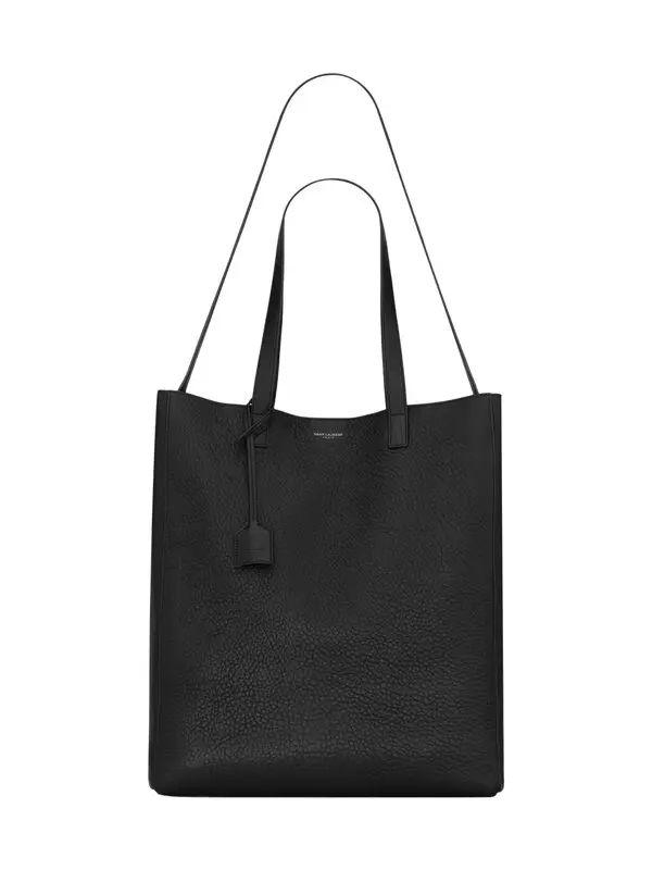 Saint Laurent Leather Tote Bag - Black