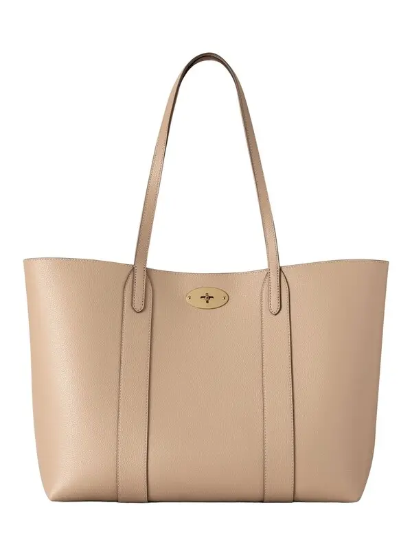 Mulberry Small Leather Bayswater Tote - Beige