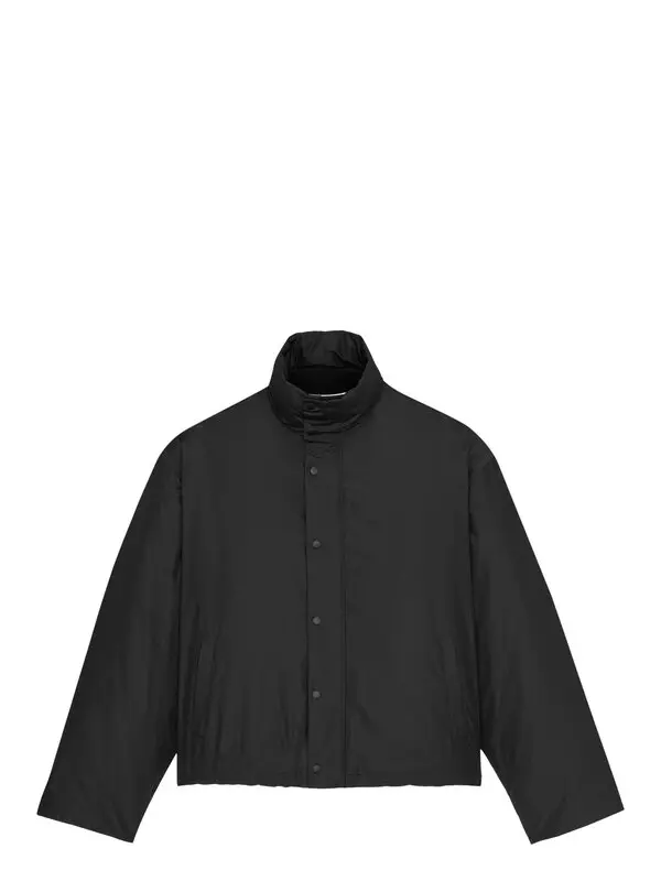 Saint Laurent Silk Puffer Jacket - Black