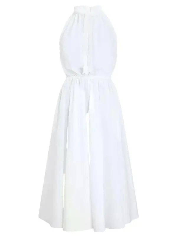Patou Halterneck Maxi Dress - White