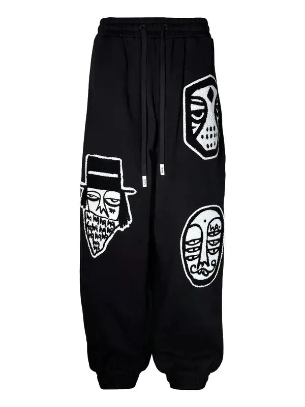 HACULLA. Parachute Appliqué Track Pants - Black