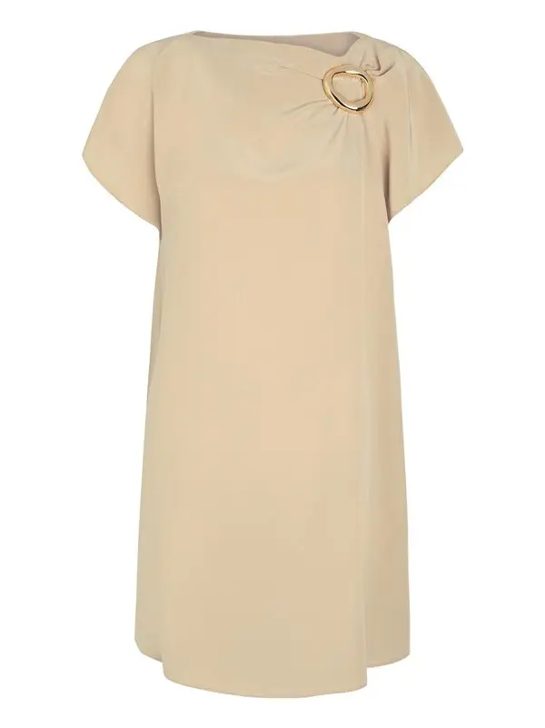 JOSEPH Anika Satin-twill Mini Dress - Beige