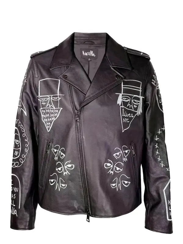 HACULLA. Nyc Tribe Moto Leather Jacket - Black