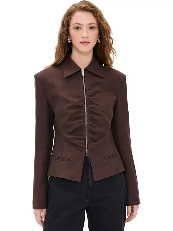 IRO PARIS Helvina Blazer - Dark Brown