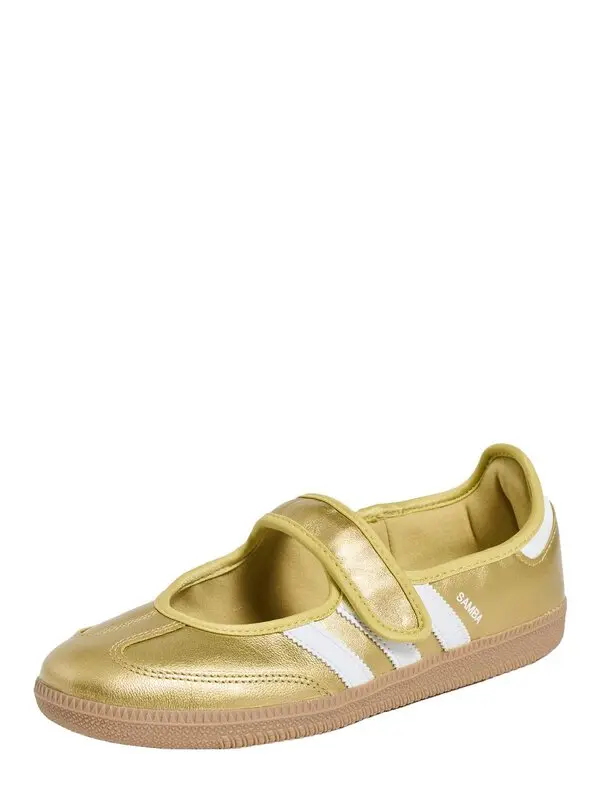 Adidas Samba Jane Mary Jane Sneakers - Gold/white