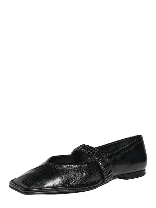 ALOHAS Lautan Leather Ballet Flats - Black