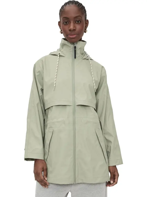 Varley Alyssa Rain Jacket - Forest Fog