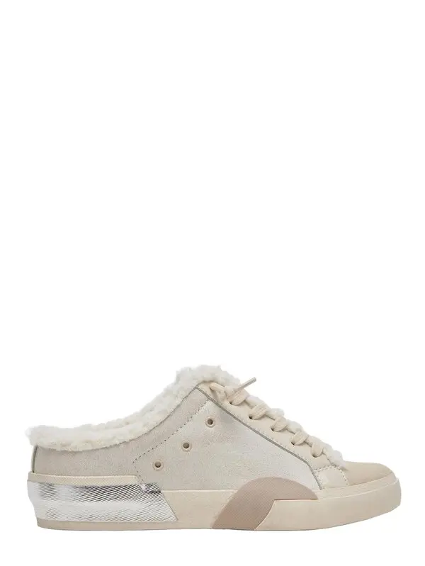 DOLCEVITA Zantel Sneakers - Off White Crackled Leather