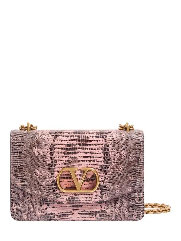 Valentino Garavani Vain Shoulder Bag In Tejus - Peach Rose
