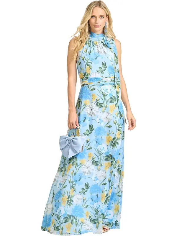 Sachin & Babi Diana Maxi Gown - Sunshine And Sea Serenade