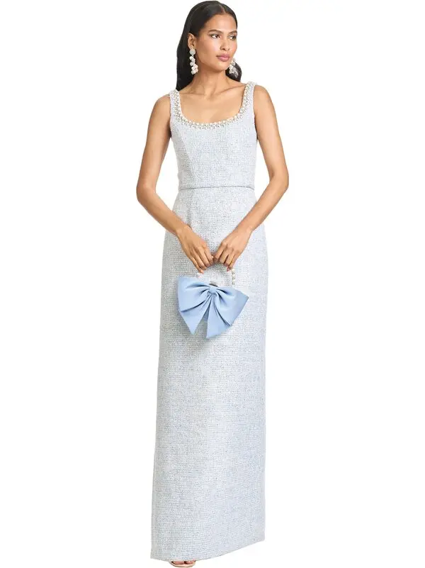 Sachin & Babi Embellished Lana Gown - Ice Blue