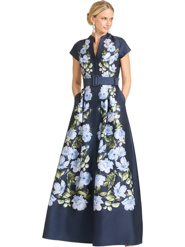 Sachin & Babi Marta Gown - Floral Fresco