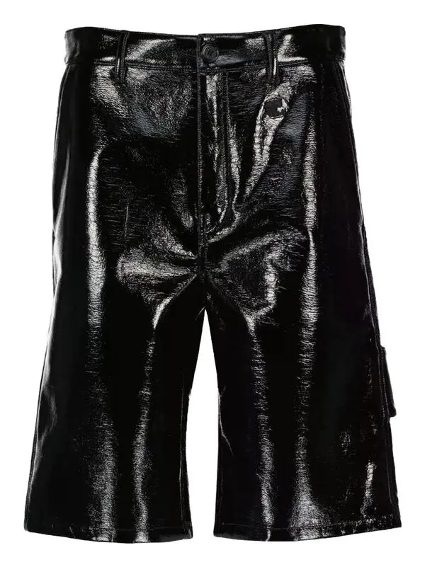 COURREGES Logo-embroidered Hammer Shorts - Black