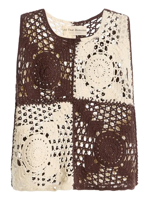 ALL THAT REMAINS Elisa Cotton Crochet Top - Multi