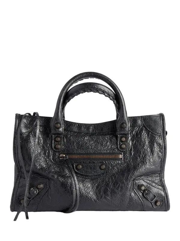 Balenciaga Le City Small Leather Bag - Black