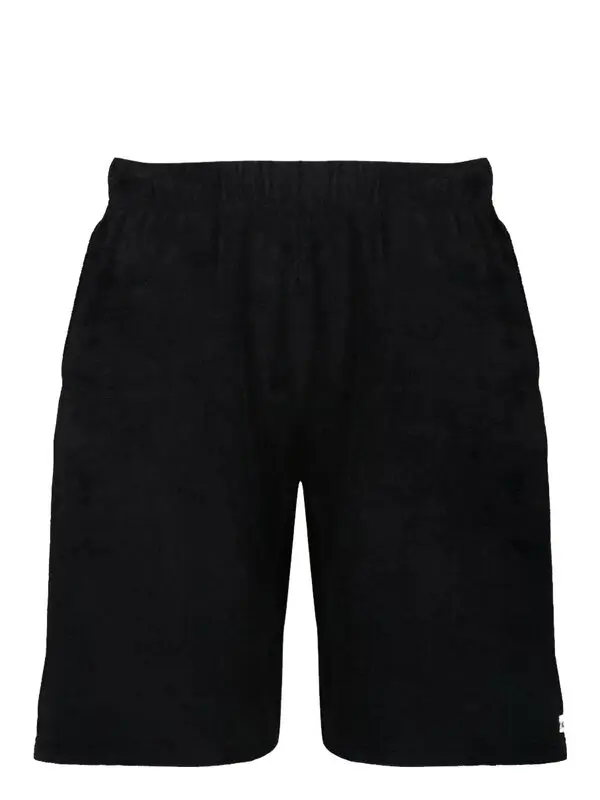 COURREGES Terry Logo-detail Shorts - Black