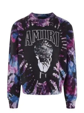 Amiri Crystal Ball Tie-dye Sweatshirt - Purple