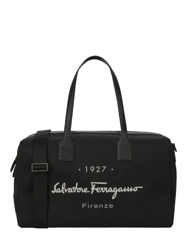 FERRAGAMO 1927 Signature Duffle Bag - Black