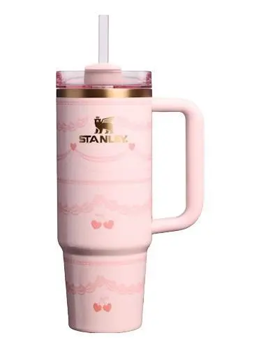 STANLEY The Valentines Day Flowstate Quencher 30oz Tumbler - Pink Velvet Cake